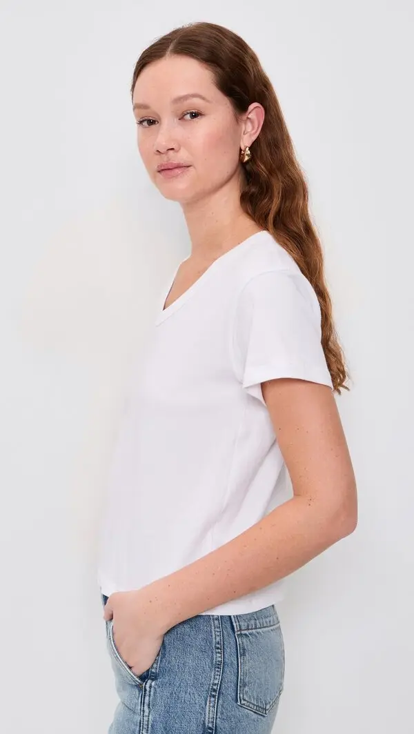 LESET Margo V Neck Shirt