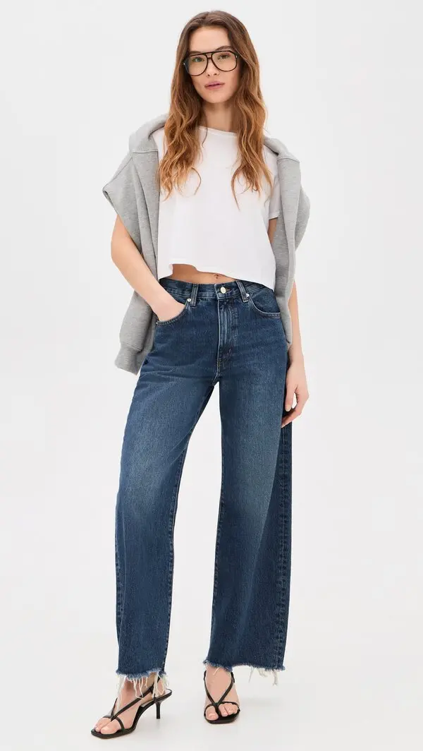 FRAME The Bow Wide Leg Jeans