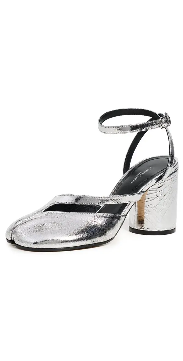 MAISON MARGIELA Tabi Sandal Pumps 80mm - Silver