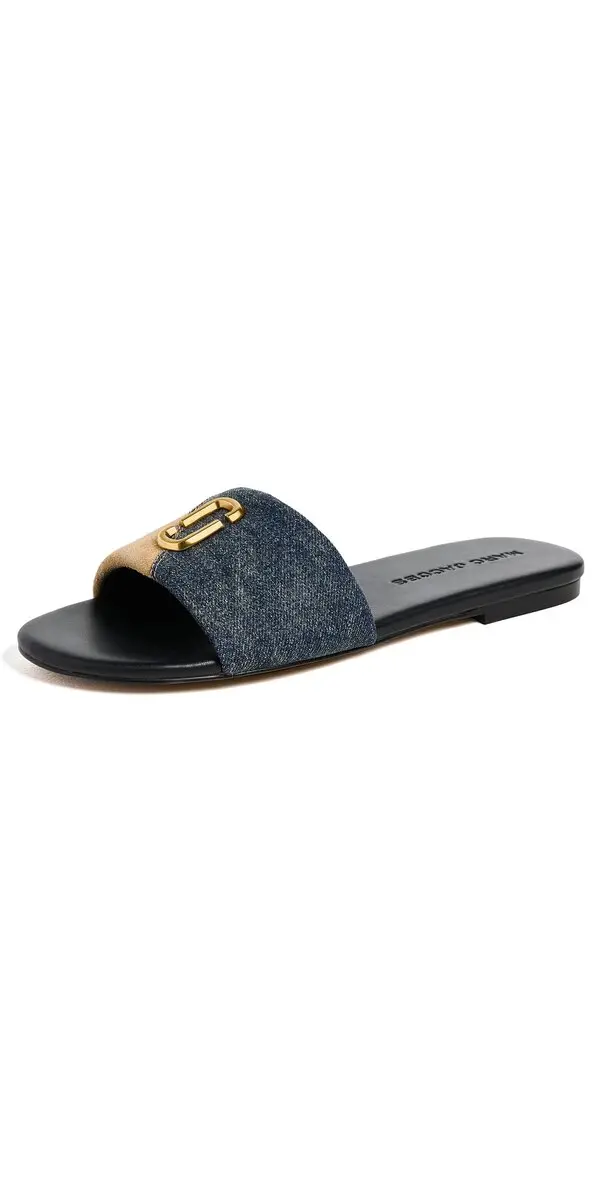 Marc Jacobs The Snapshot Slides - Dark Wash Indigo