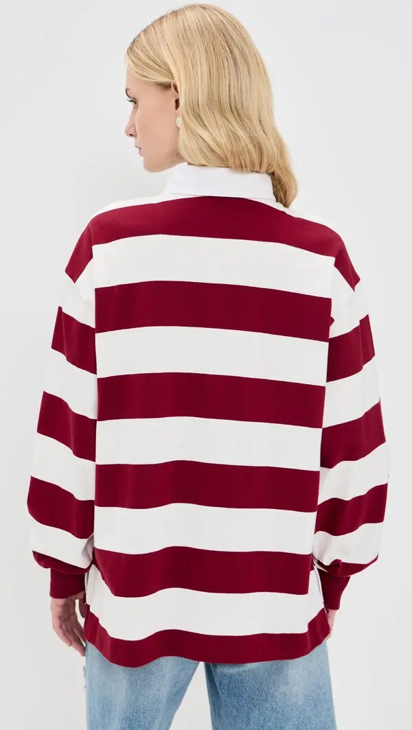 Good American Oversized Rugby Shirt