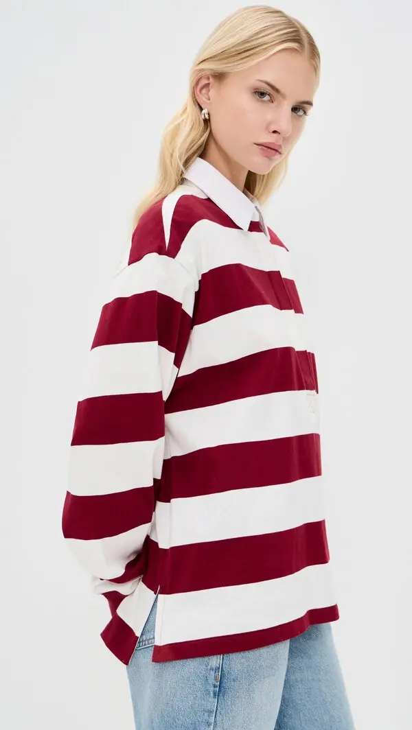 Good American Oversized Rugby Shirt
