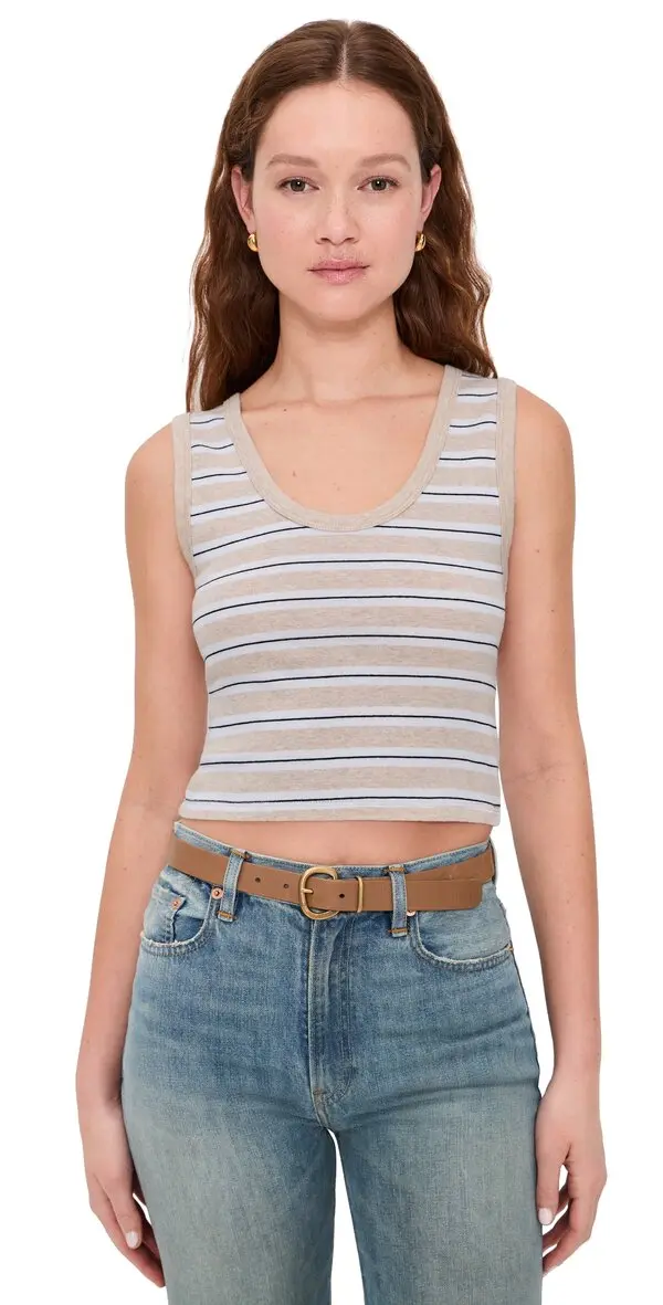 Enza Costa Cotton Stripe Tank