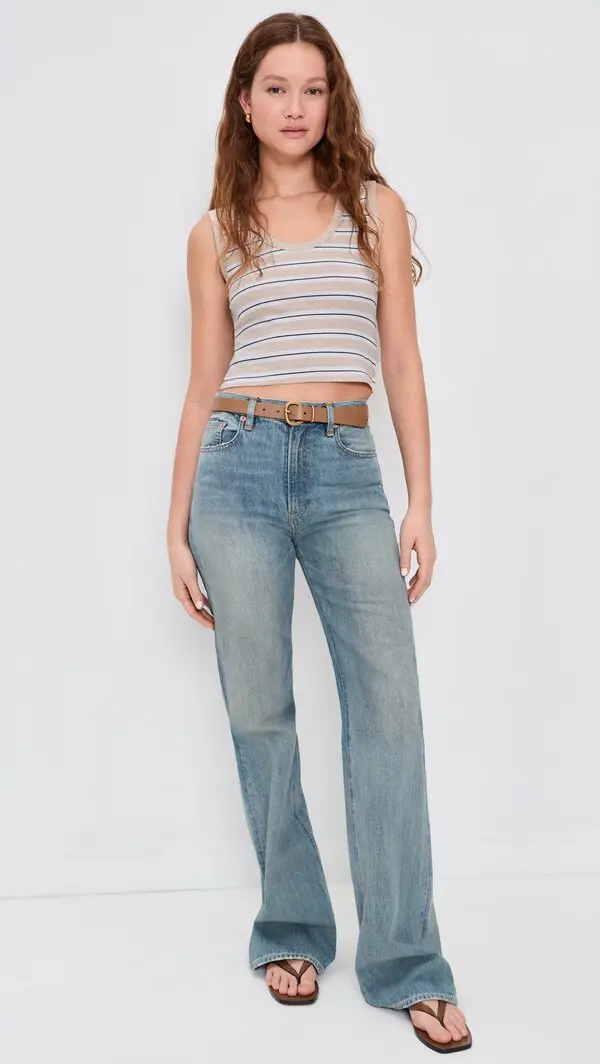 Enza Costa Cotton Stripe Tank