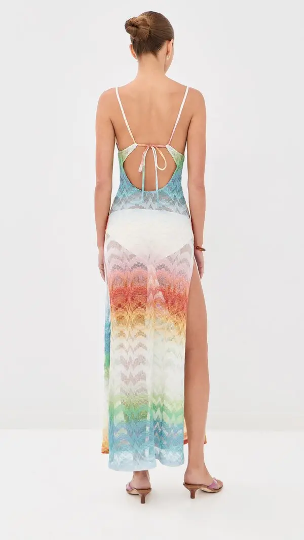 Missoni Cowl Neck Long Cover Up Dress