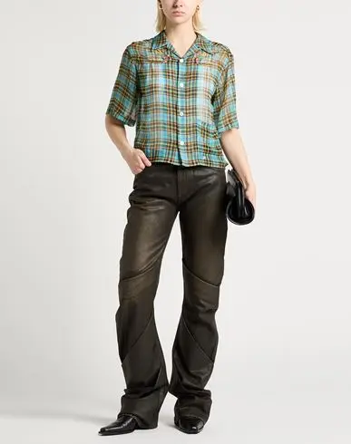 THE BIG WHITE BLUE Straight-leg Jeans With Coated Effect