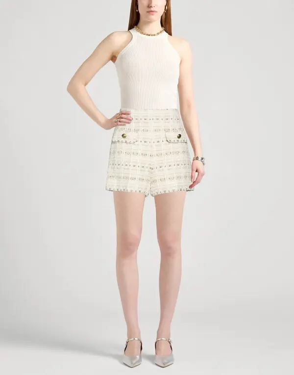 Sandro Tweed High-waisted Shorts