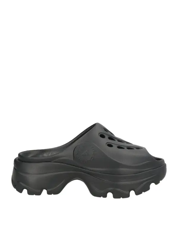 Adidas By Stella McCartney Rubber Slide Sandals - Black