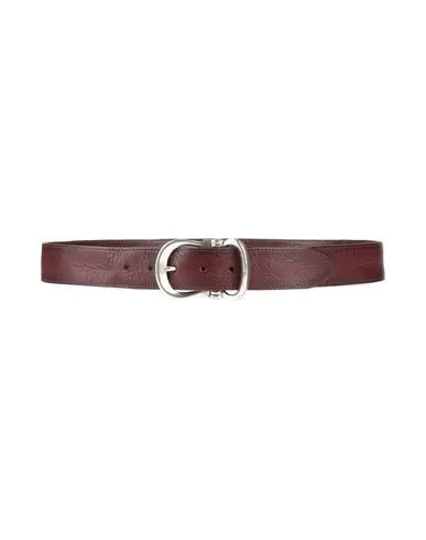 John Varvatos Pebbled Leather Belt - Red