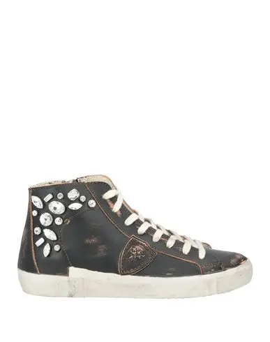 Philippe Model Prsx Leather Sneakers - Black