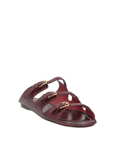 Sandro Leather Sandals - Red