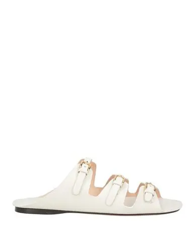 Sandro Leather Sandals - White