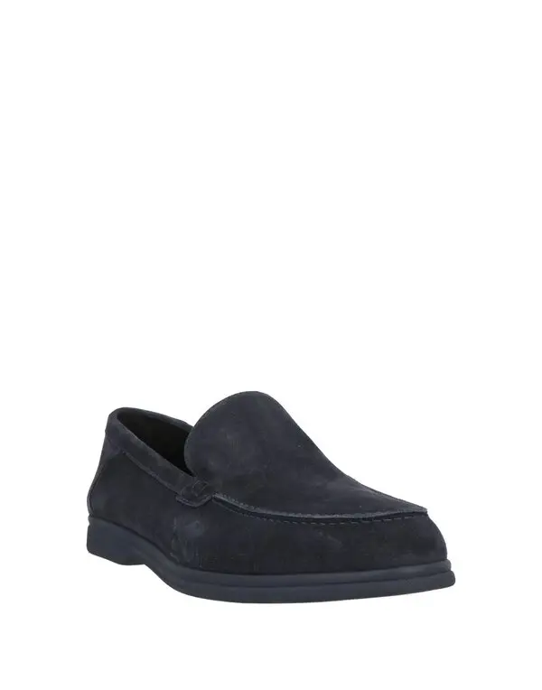DOUCAL'S Leather Loafers - Navy