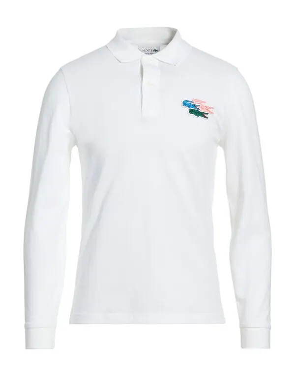 Lacoste Polo Shirt Size Cotton - White