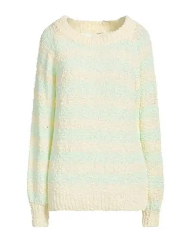 VICOLO Intarsia-knit Striped Sweater - Green