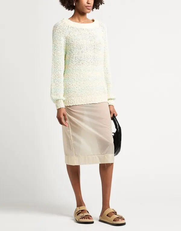VICOLO Intarsia-knit Striped Sweater - Green