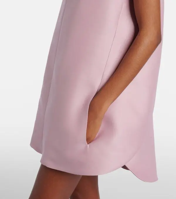 Balenciaga Silk And Wool Minidress - Pink