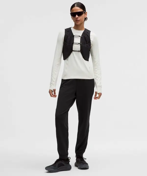 Lululemon Textured Fleece High-rise Jogger - Black/light Ivory