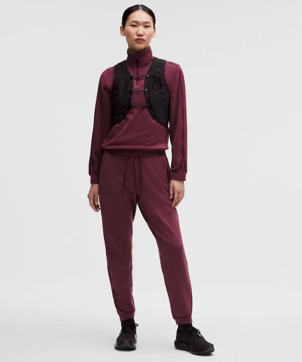 Lululemon Textured Fleece High-rise Jogger - Burgundy Bay/burgundy Bay