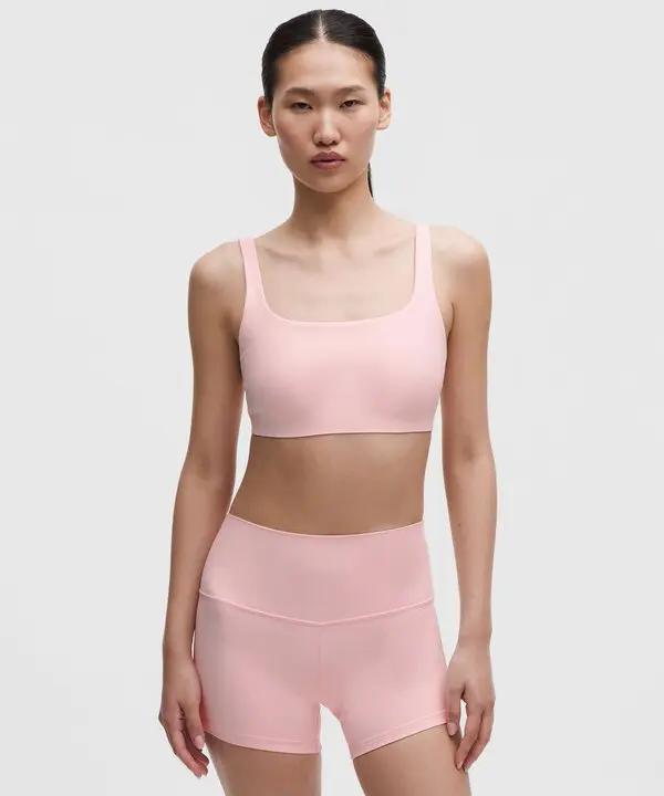 Lululemon Flexyflex Squareneck Yoga Bra - Pink Pearl