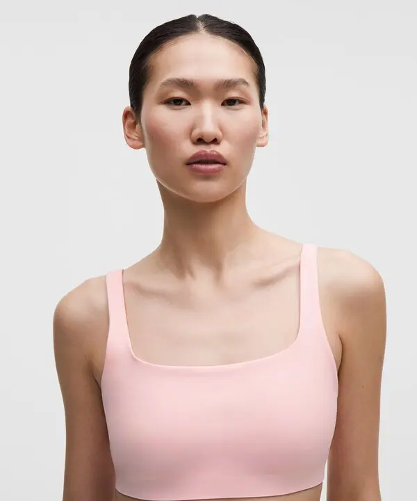 Lululemon Flexyflex Squareneck Yoga Bra - Pink Pearl
