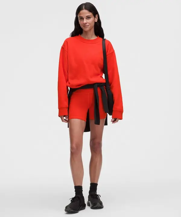 Lululemon Steady State Superloft Crewneck Sweatshirt - Cherry Ember