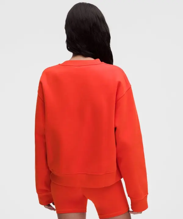 Lululemon Steady State Superloft Crewneck Sweatshirt - Cherry Ember