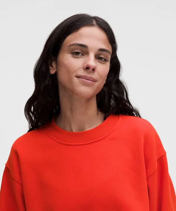 Lululemon Steady State Superloft Crewneck Sweatshirt - Cherry Ember
