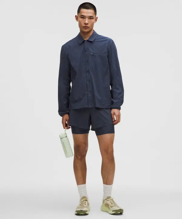 Lululemon Perforated Running Overshirt - Club Blue