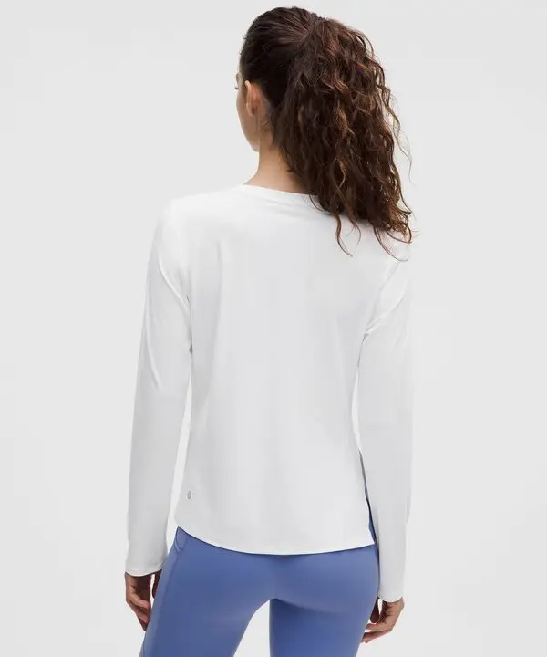 Lululemon Side-ruched Running Long-sleeve Shirt - White