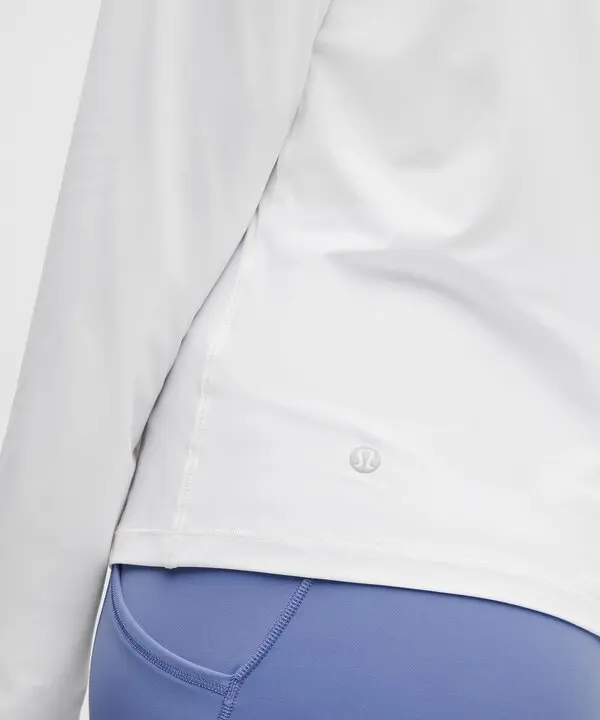 Lululemon Side-ruched Running Long-sleeve Shirt - White