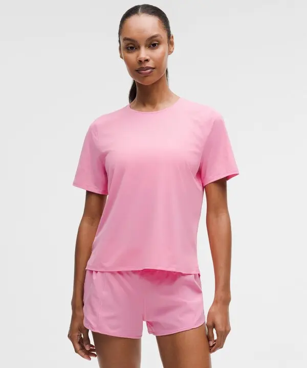 Lululemon Lightweight Running Short-sleeve Shirt - Candy Cloud