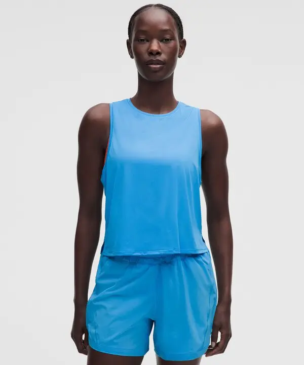 Lululemon Lightweight Waist-length Running Tank Top - Ocean Wave