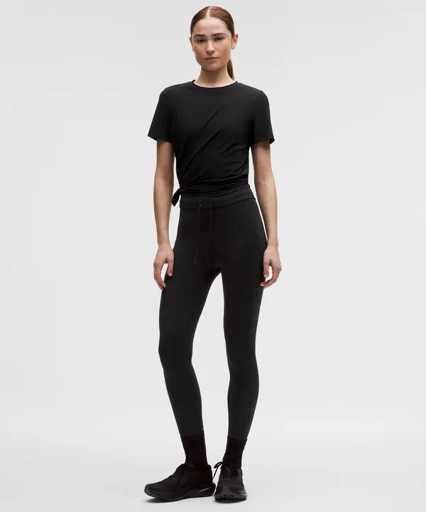 Lululemon Side-ruched Running Short-sleeve Shirt - Black