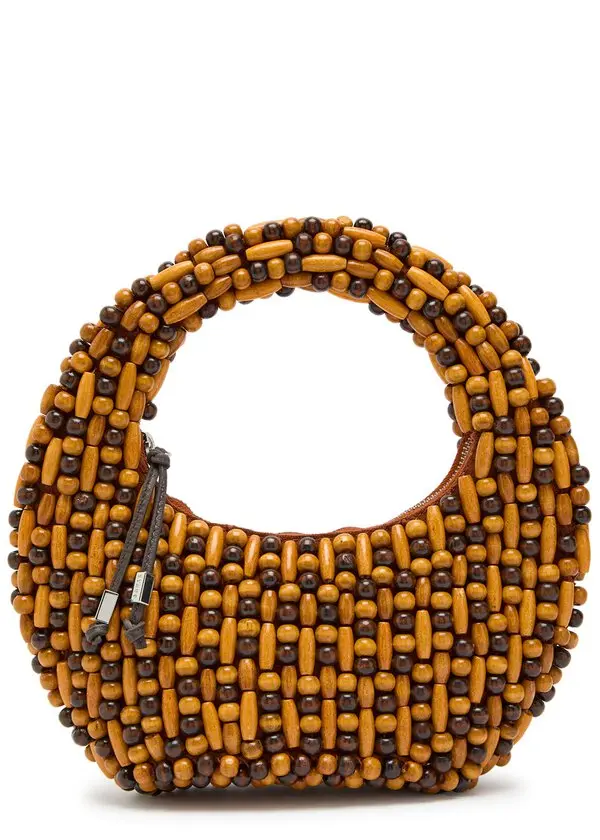 Staud Reef Beaded Top Handle Bag