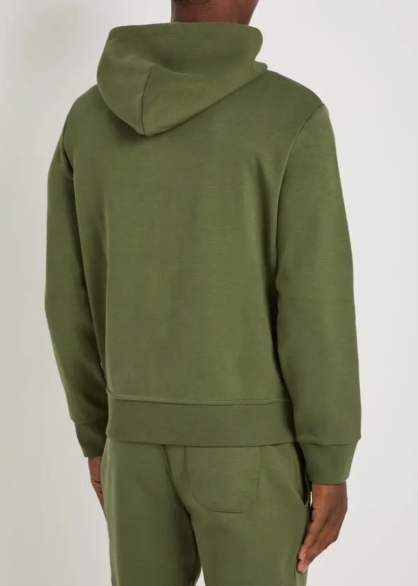 Polo Ralph Lauren Hooded Cotton-blend Sweatshirt - Olive