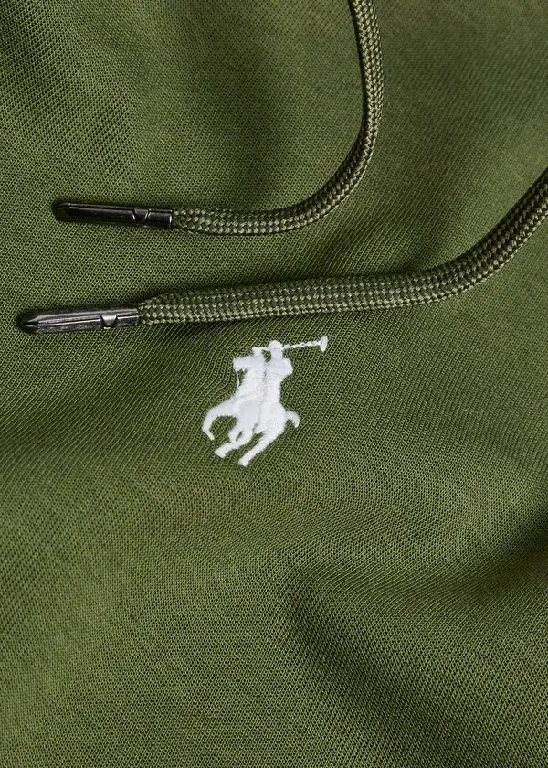 Polo Ralph Lauren Hooded Cotton-blend Sweatshirt - Olive
