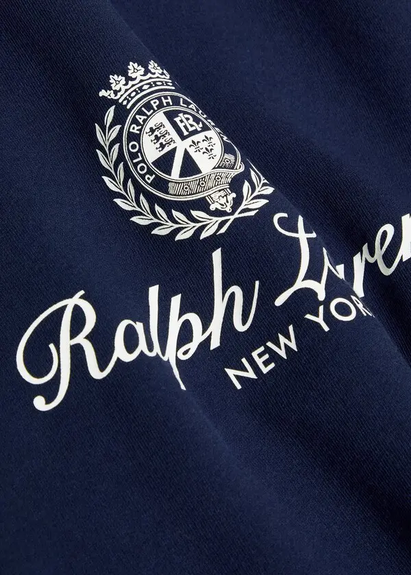 Polo Ralph Lauren Logo-print Cotton-blend Sweatshirt - Navy