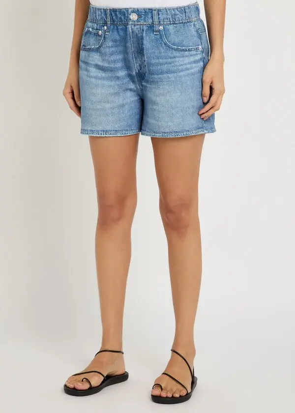 Rag & Bone Denim Print Terry Shorts