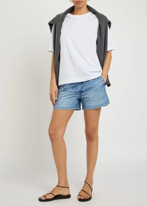 Rag & Bone Denim Print Terry Shorts