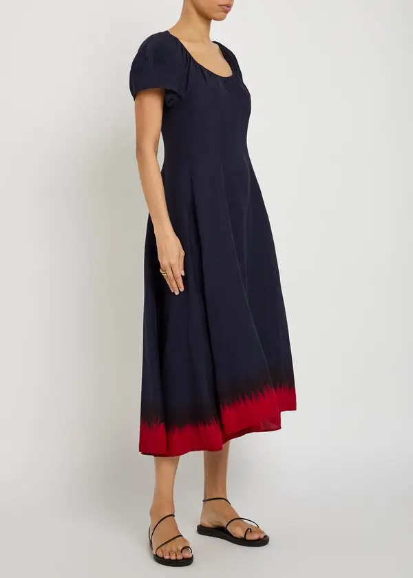 Tory Burch Woven Midi Dress