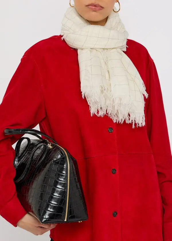 TOTEME Checked Wool Scarf