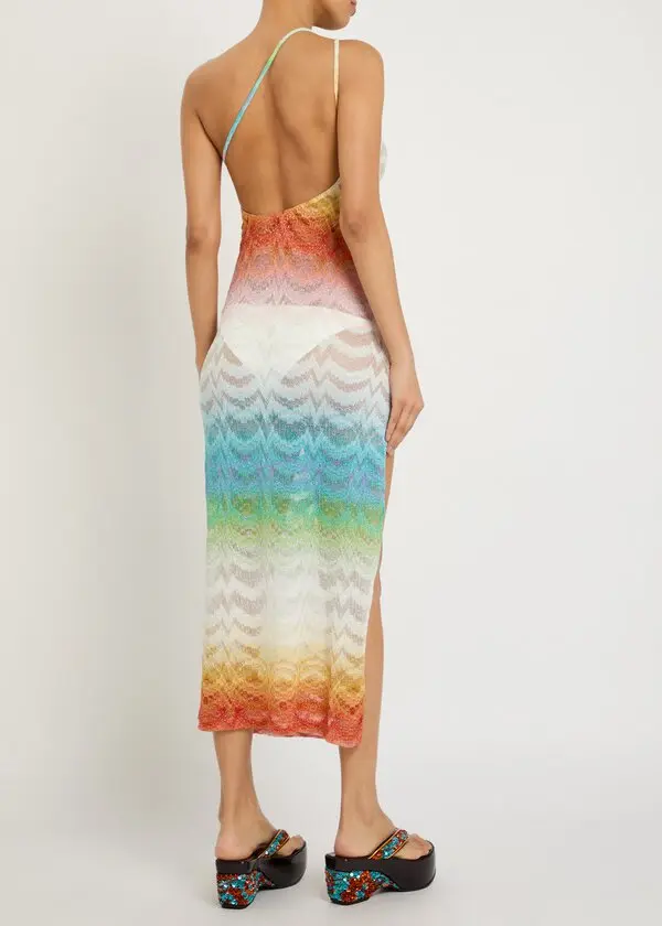 Missoni Patterned Metallic-knit Beach Dress