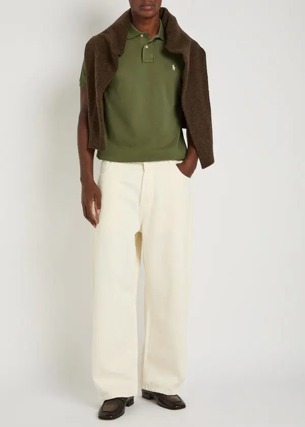 Polo Ralph Lauren Logo Cotton Polo Shirt - Green