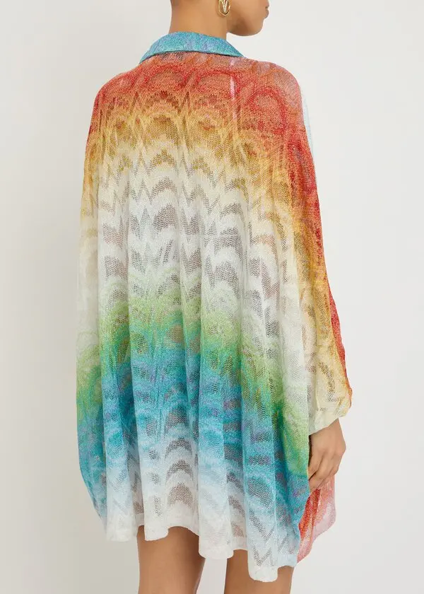 Missoni Patterned Metallic-knit Cover-up