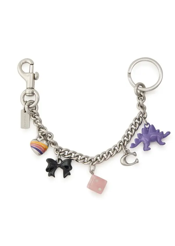 COACH Motif Chain Bag Charm - Multicoloured 1