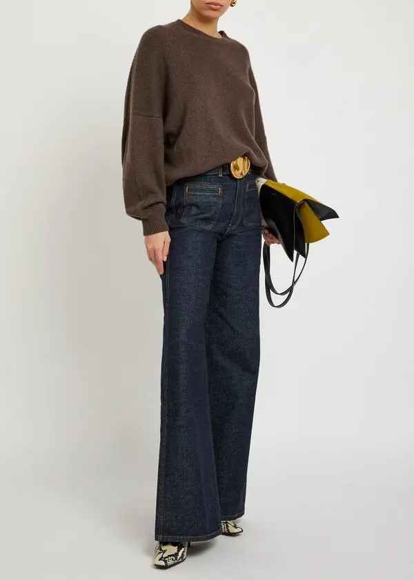 Khaite Delmonico Wide-leg Denim Jeans - Indigo
