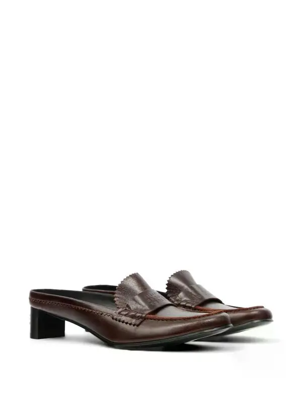 MAISON MARGIELA Swing Toe Penny Leather Mules