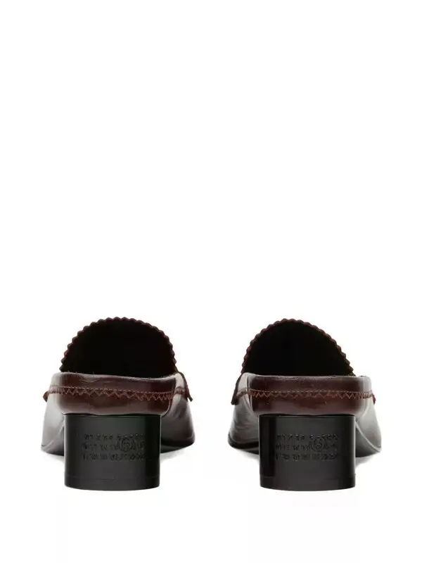 MAISON MARGIELA Swing Toe Penny Leather Mules