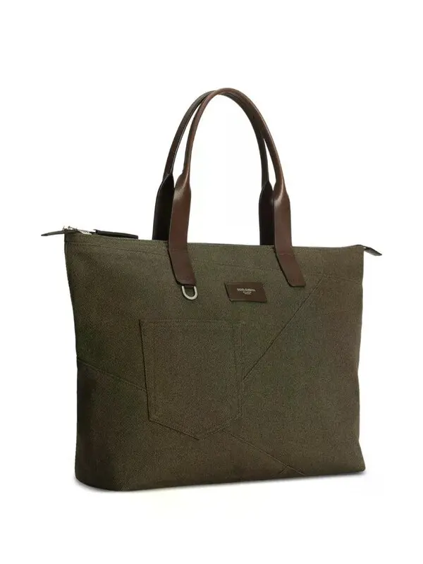 Dolce & Gabbana Paneled Tote Bag With Pocket